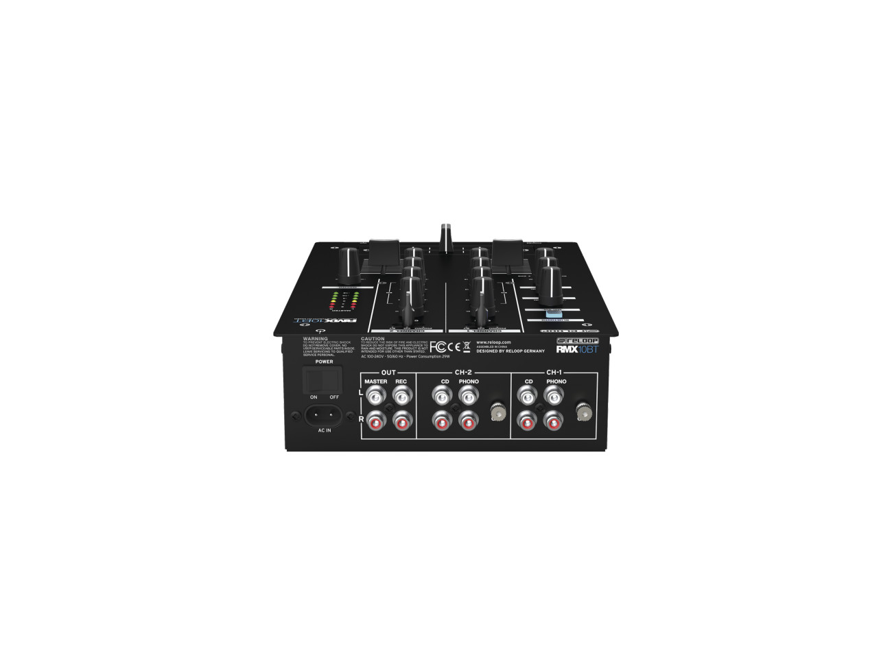 RELOOP RMX-10 BT - Mikser 2-kanałowy z funkcją Bluetooth - Riff.net.pl