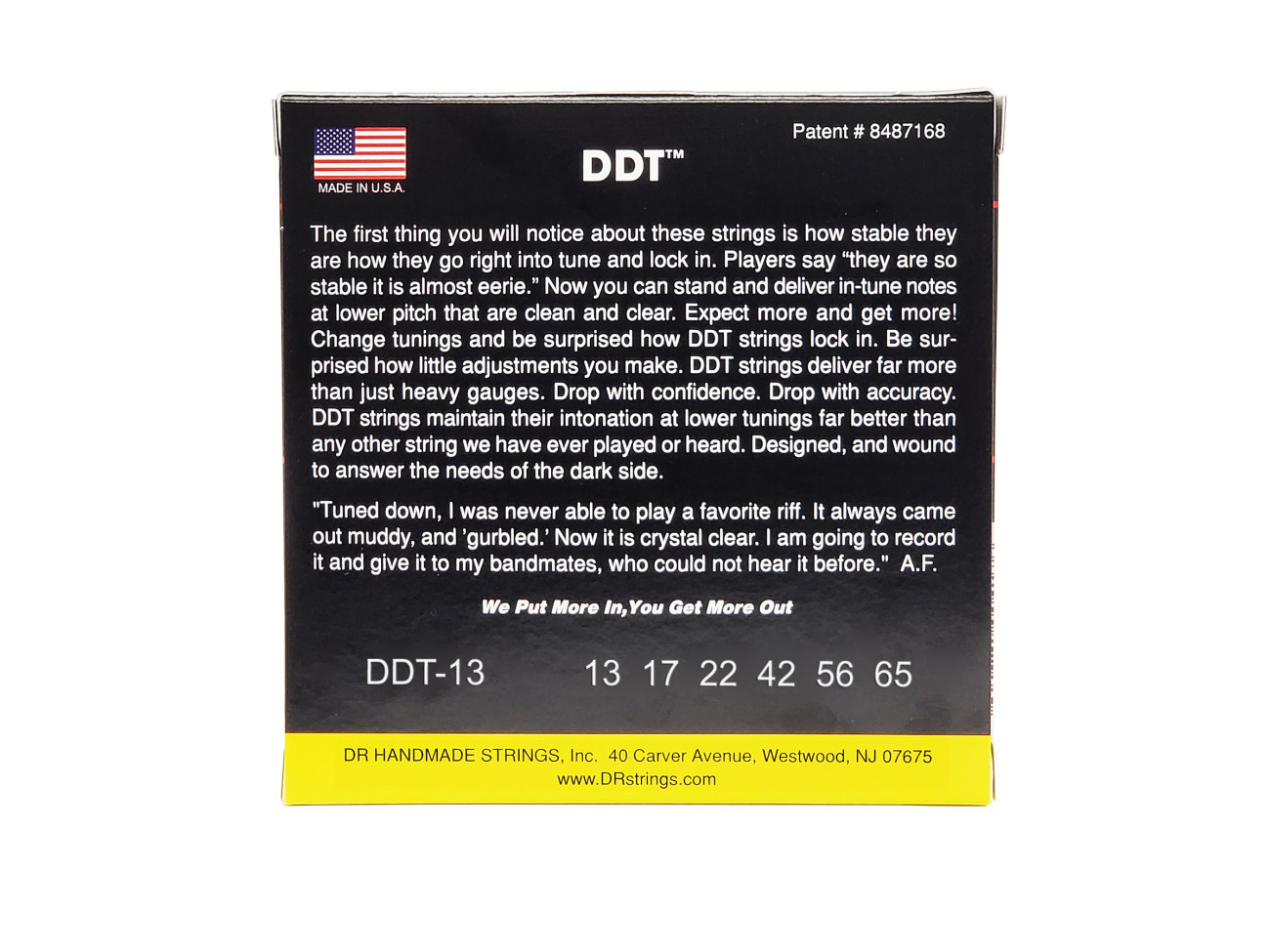 DR DDT 13-65 DROP-DOWN TUNING - STRUNY DO GITARY ELEKTRYCZNEJ - Riff.net.pl