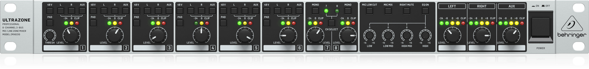 BEHRINGER ZMX8210 V2 MIKSER RACKOWY - Riff.net.pl