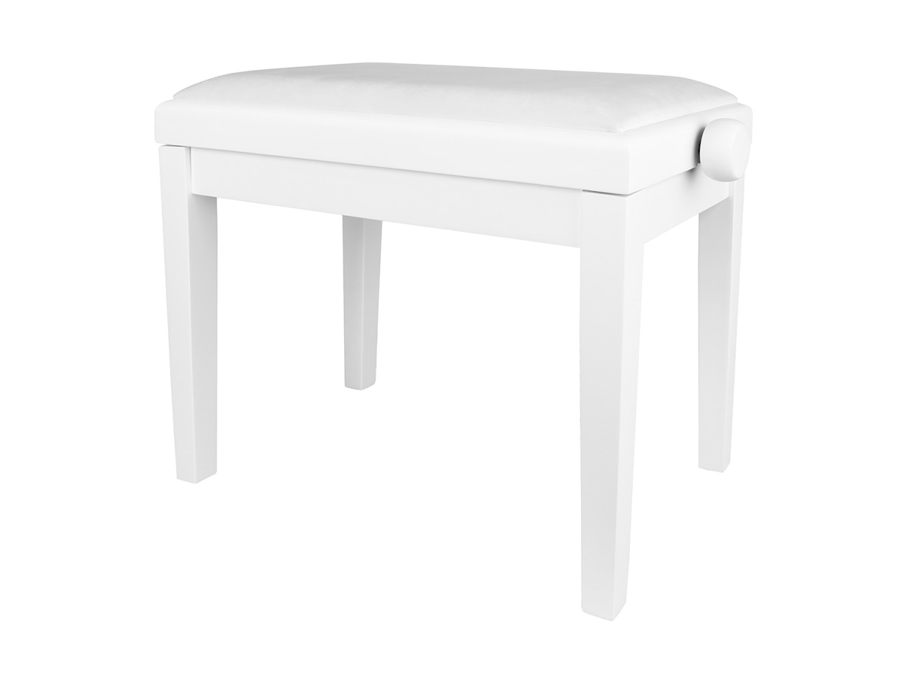 BE JOE PB10 WHITE MATT WHITE VELVET - ŁAWA DO PIANINA / KEYBOARDU ...