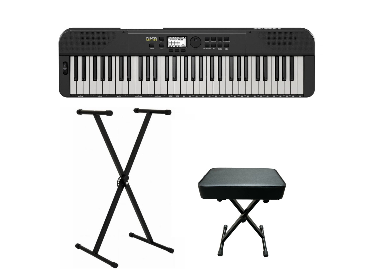 NUX NEK-100 - KEYBOARD + STATYW + ŁAWA - Riff.net.pl