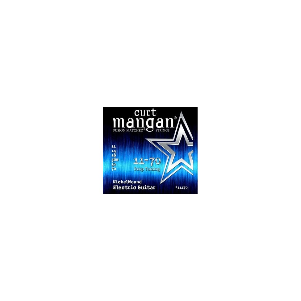 CURT MANGAN 11-70 NICKEL WOUND DROP TUNING 11170 STRUNY DO GITARY ...