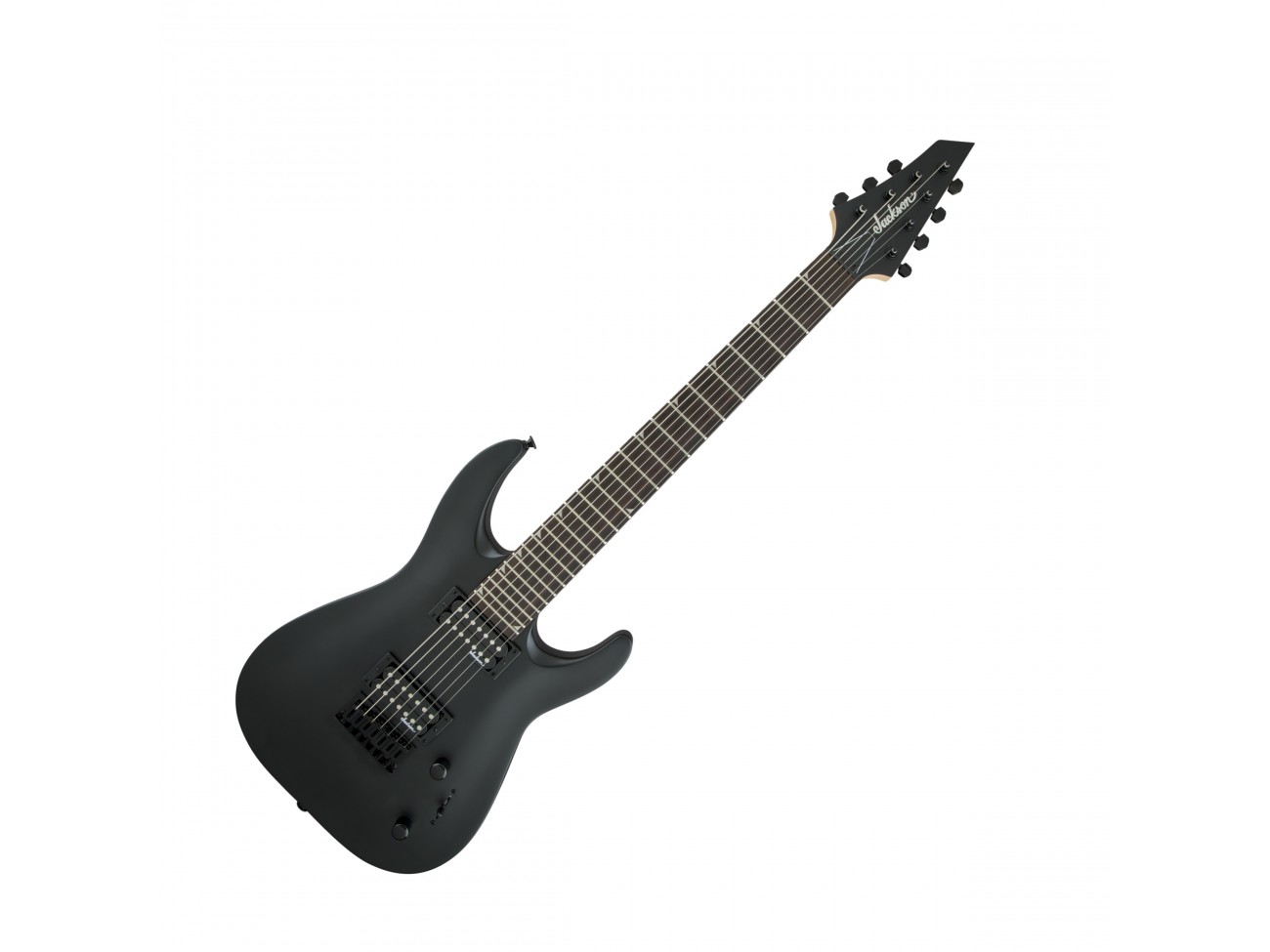 JACKSON JS22-7 DINKY ARCH TOP AH HARD TAIL SATIN BLACK