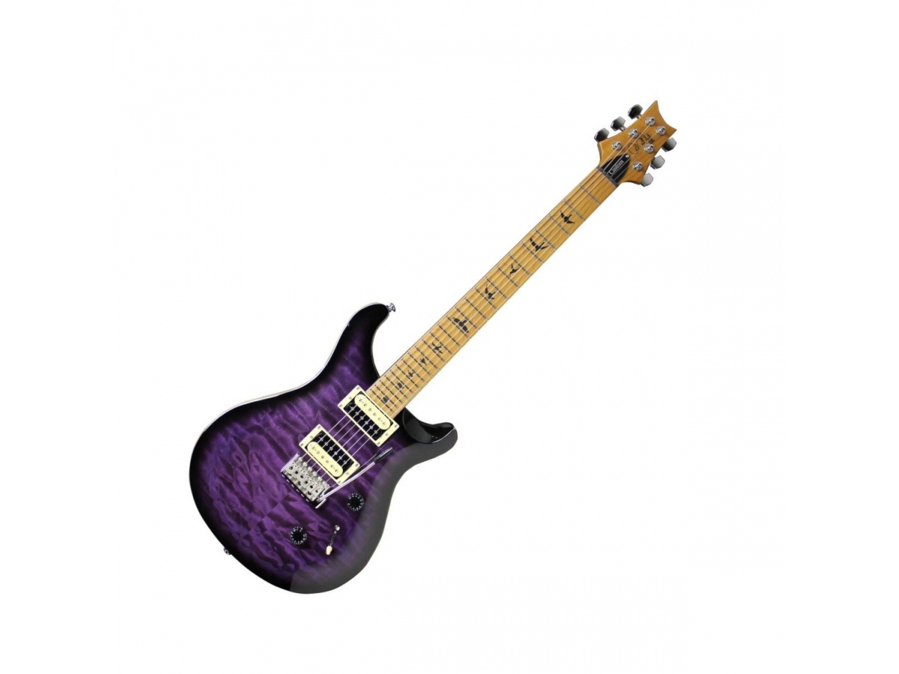 PRS SE CUSTOM 24 PURPLE BURST QUILT LTD